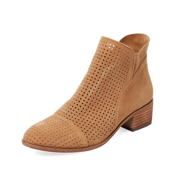 Sam Edelman | Shoes | Sam Edelman Tan Pamina Suede Perforated Ankle ...